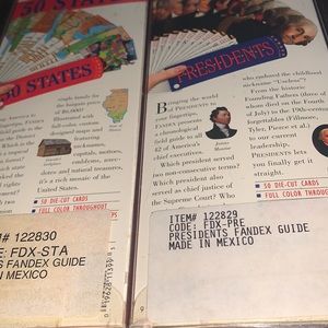 Fandex | Games | New Fandex 5 States And Presidents Family Guides ...